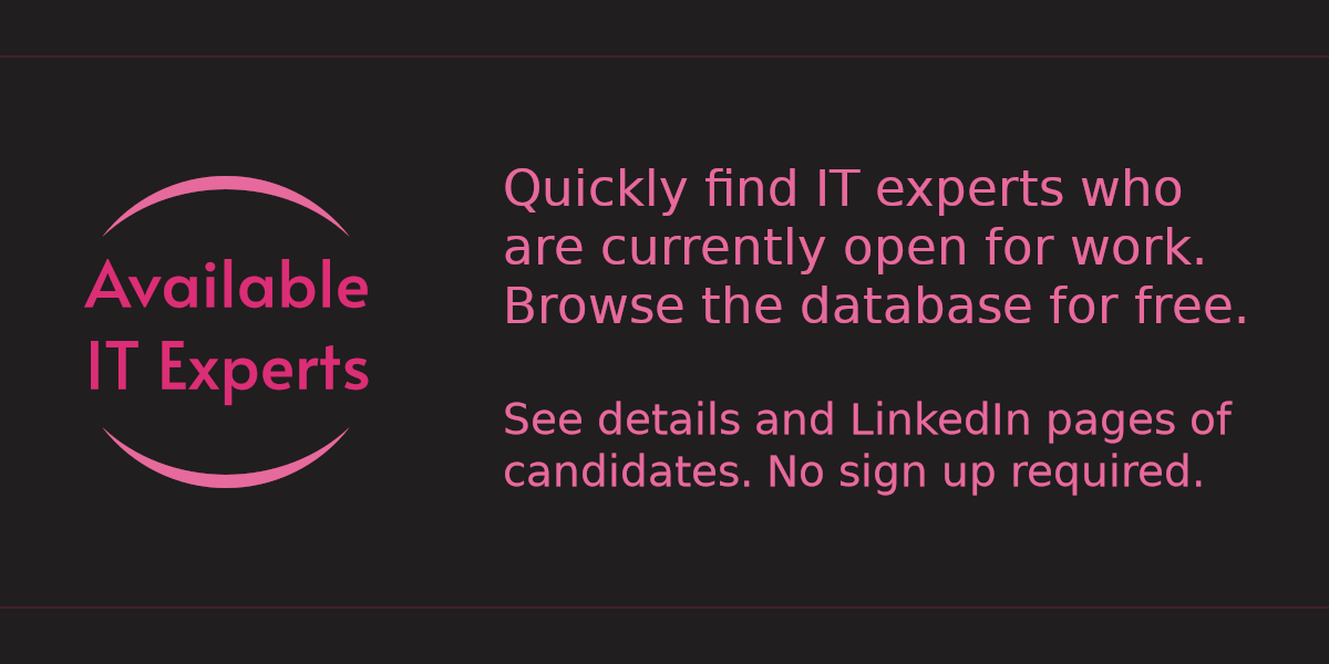 Available IT Experts